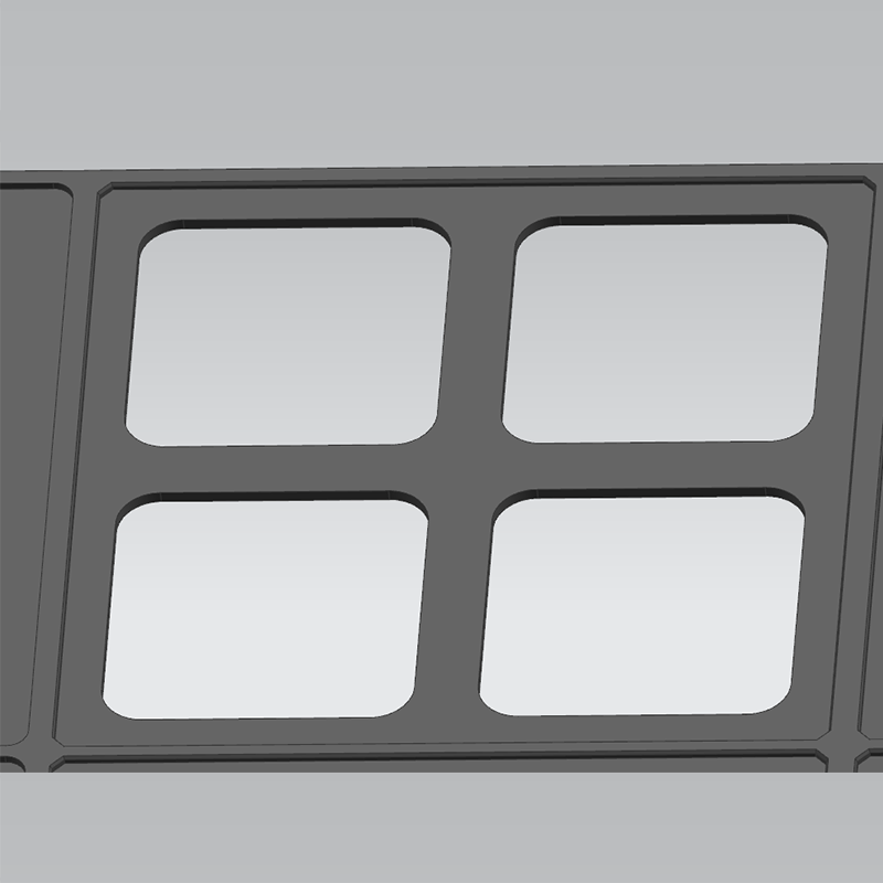 PECVD tray/carrier using carbon fiber reinforced carbon material