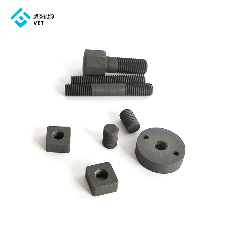 Graphite nuts and bolts for vacuum furnace industry